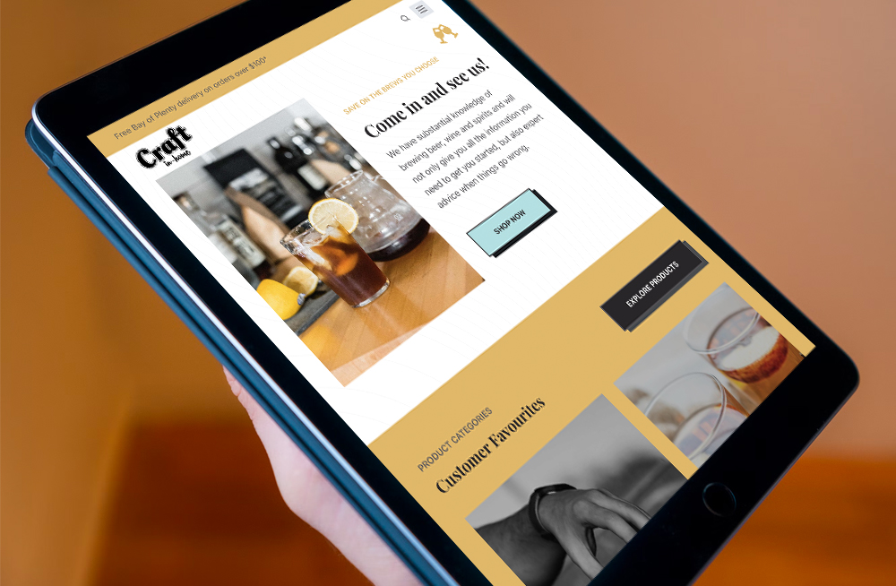 Responsive - eCommerce website development, Craft in-home